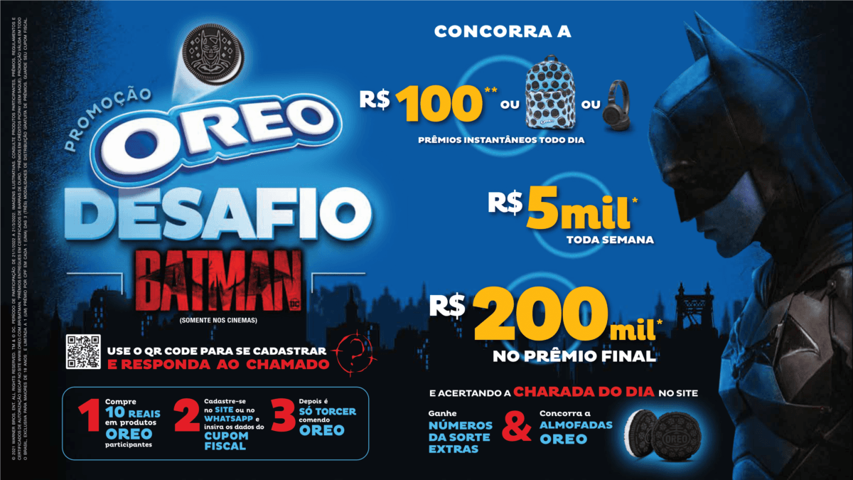 The Batman | Oreo lança edição especial inspirada no filme