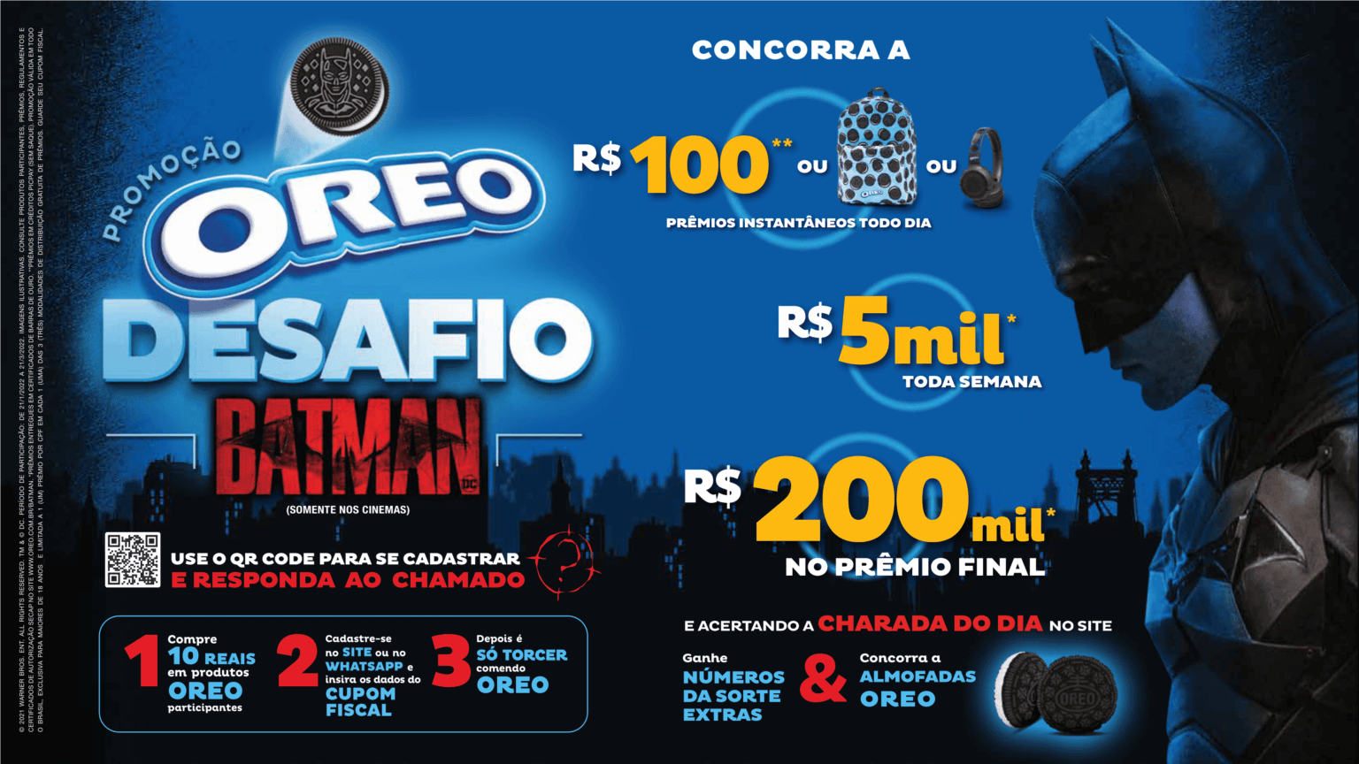 The Batman | Oreo lança edição especial inspirada no filme